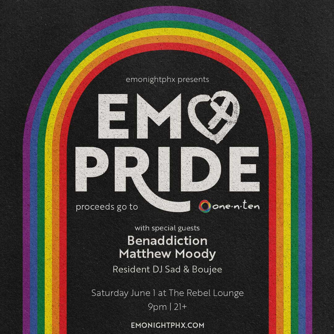 THE REBEL LOUNGE ANNOUNCES EMO PRIDE EVENT BENEFITTING ONE•N•TEN ON ...