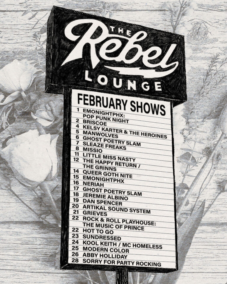 Check out our February Schedule! : The Rebel Lounge